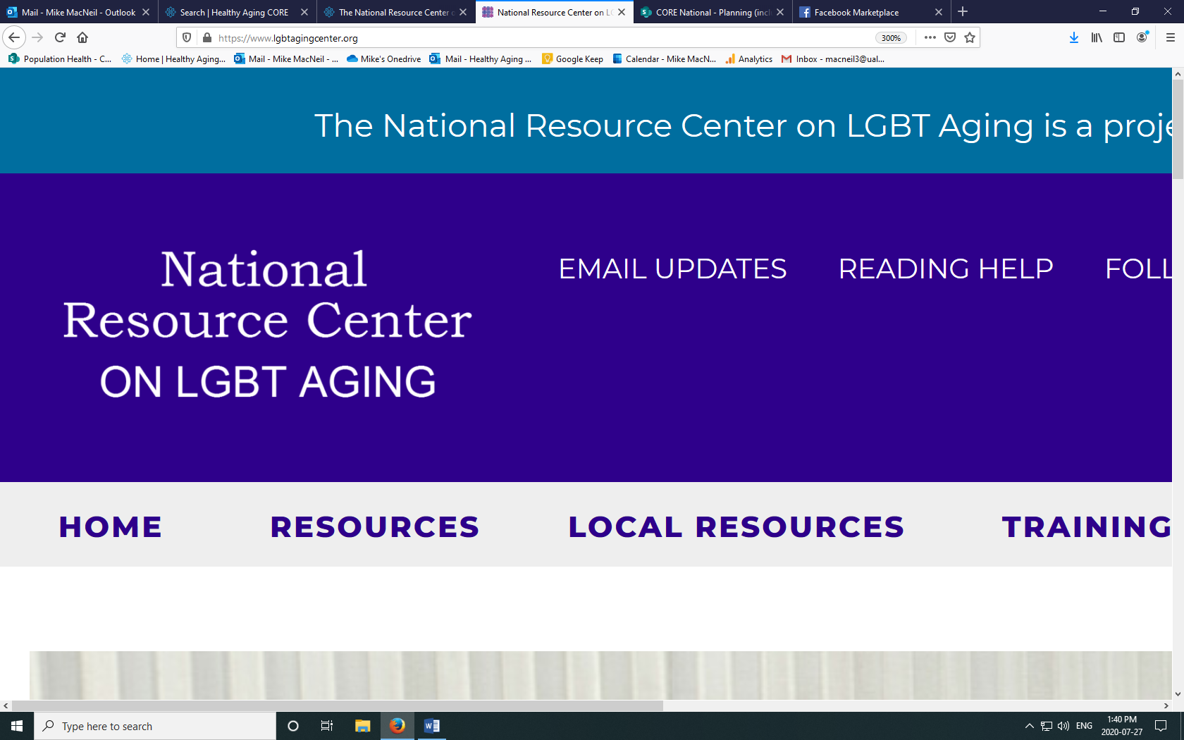 The National Resource Center on LGBT Aging (US) - Healthy Aging CORE BC