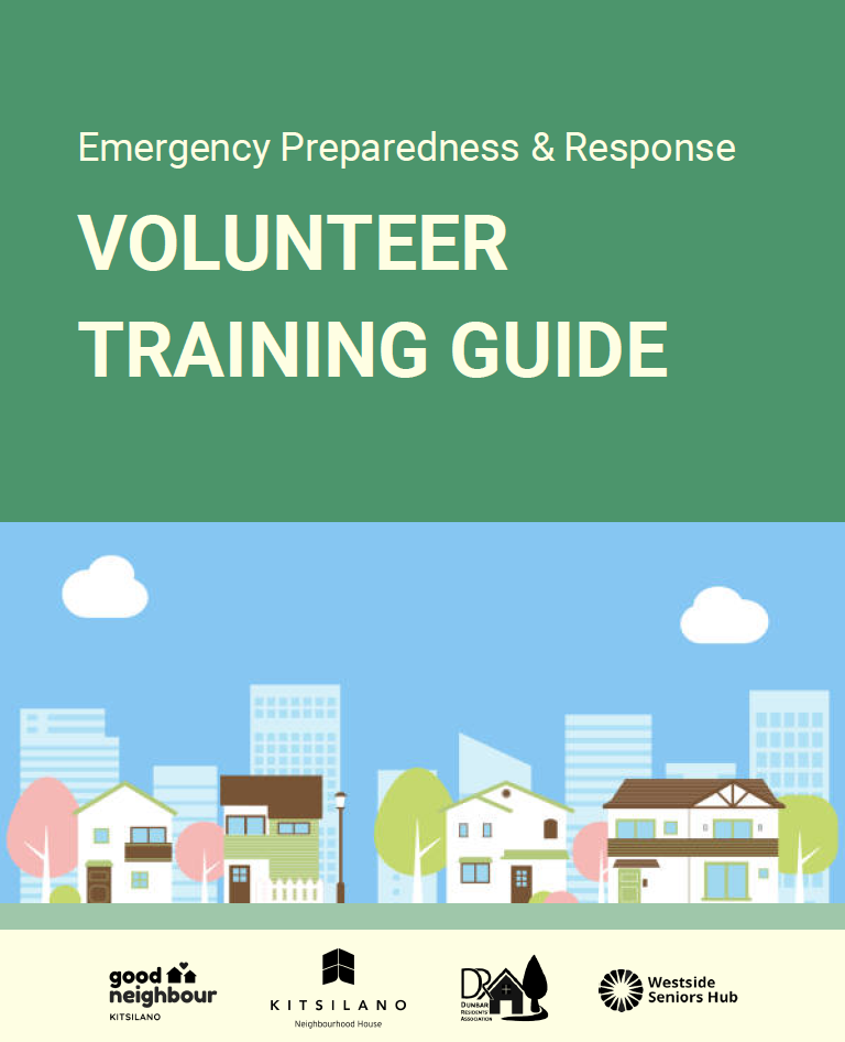 Emergency Preparedness & Response Volunteer Training Guide - Healthy Aging CORE BC